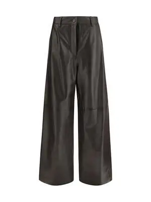 P.a.r.o.s.h Leather Pants - Brown