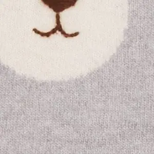 IL GUFO Wool Bear Motif Sweater And Sweatpants Set