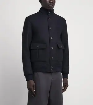 VALSTAR Virgin Wool "valstarino" Bomber Jacket