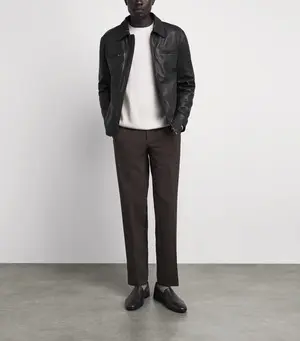 VALSTAR Biker Grained Leather Jacket