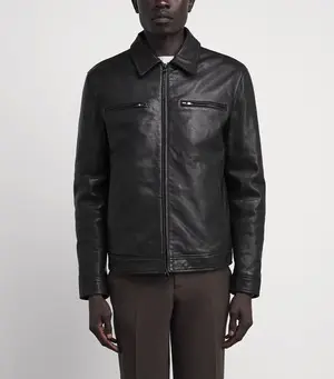 VALSTAR Biker Grained Leather Jacket