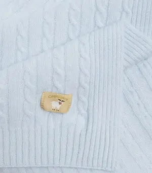 PUREBABY Cashmere Cable-knit Blanket