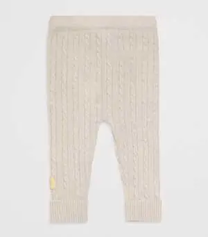 PUREBABY Cashmere Cable-knit Leggings