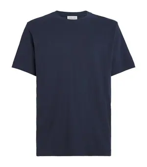 Frescobol Carioca Cotton-linen Dinis T-shirt - Navy