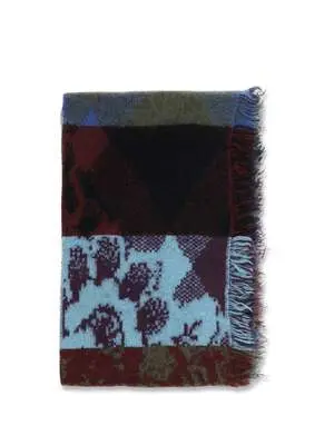 Dries Van Noten Mixed Print Fringed Scarf - Multicolor