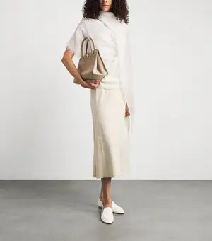 Colombo Cashmere-silk Embellished Scarf