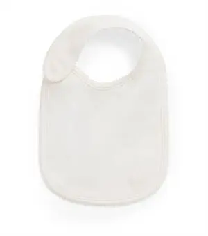 Bonpoint Stretch Cotton Bib With Picot Trim