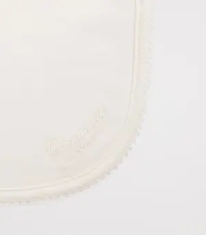 Bonpoint Stretch Cotton Bib With Picot Trim