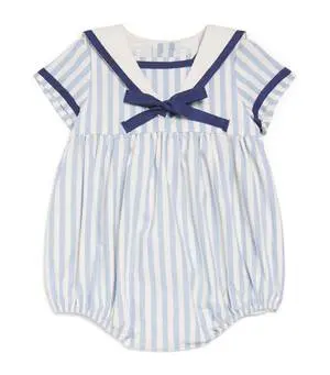 Pepa London Stripe Mariner Collar Playsuit