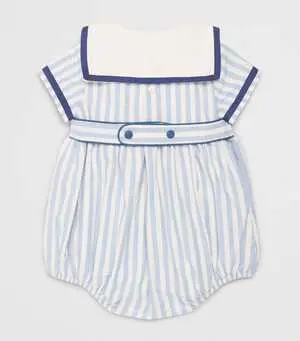 Pepa London Stripe Mariner Collar Playsuit