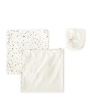 Bonpoint Cotton Square And Hat Set