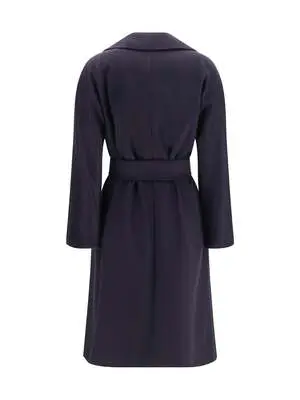 Max Mara Wool Coat With Peak Lapels