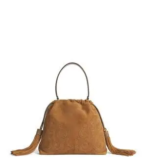 Etro Suede Patch Kalispera Shoulder Bag