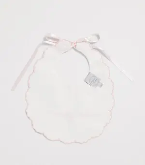 Pepa London Cotton-linen Floral Bib