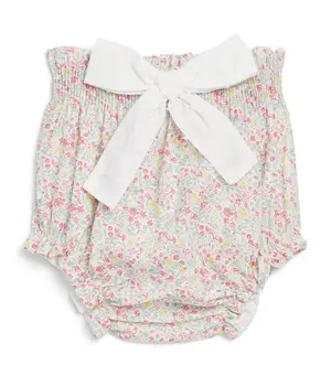 Pepa London Cotton Floral Bloomers With Bow Detail