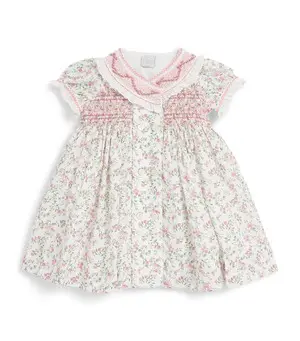 Pepa London Cotton Smocked Floral Dress