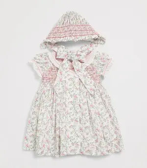 Pepa London Cotton Smocked Floral Dress