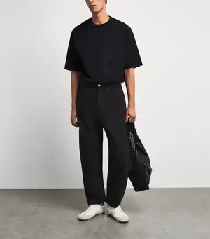 LEMAIRE Twisted Workwear Barrel Jeans - Black