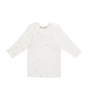 Bonpoint Cherry Print Pyjama Set - Gold