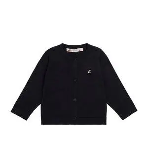 Bonpoint Cotton Cardigan With Cherry Logo