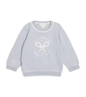 MARIE-CHANTAL Cotton-cashmere Tennis Motif Sweater
