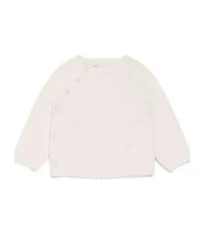 MARIE-CHANTAL Coraline Wrap-effect Cotton Cardigan
