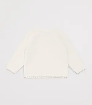 MARIE-CHANTAL Coraline Wrap-effect Cotton Cardigan