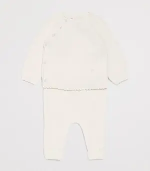 MARIE-CHANTAL Coraline Wrap-effect Cotton Cardigan