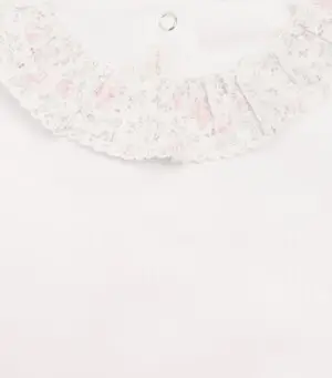 MARIE-CHANTAL Pima Cotton Bodysuit With Ruffled Collar