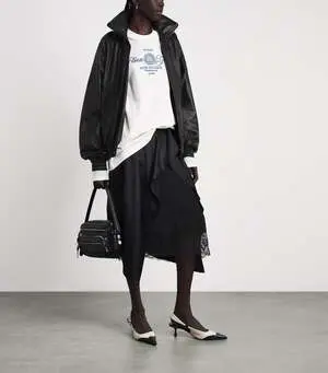 Acne Studios Leather Bomber Jacket