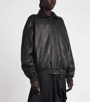 Acne Studios Leather Bomber Jacket