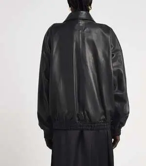 Acne Studios Leather Bomber Jacket