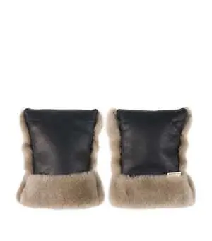 BINIBAMBA Sheepskin Buggy Mittens - Black