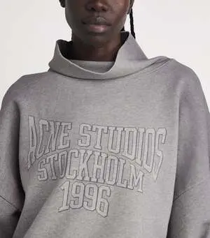 Acne Studios Cotton Logo Sweatshirt - Grey