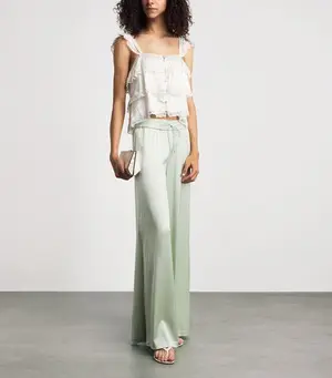 Alice + Olivia Tiered Lace Blouse