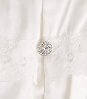 Alice + Olivia Tiered Lace Blouse