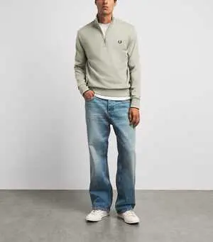 Fred Perry Cotton Half-zip Sweatshirt