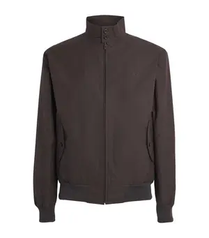 Fred Perry Cotton Harrington Jacket - Brown