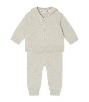 Bonpoint Cotton Laslo Cardigan And Trousers Set