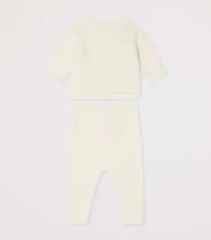 Bonpoint Cotton-cashmere Loani Sweater And Trousers Set