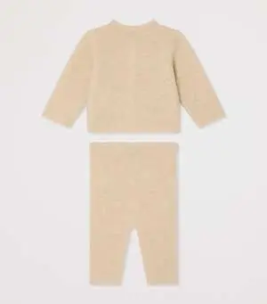 Bonpoint Cashmere Cardigan And Trousers Set