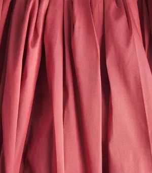 ABADIA Pleated Bodice Maxi Dress
