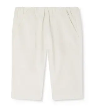 Bonpoint Cotton Carpenter Trousers - White