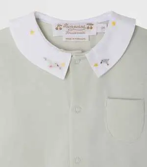 Bonpoint Cotton All-in-one With Embroidered Collar