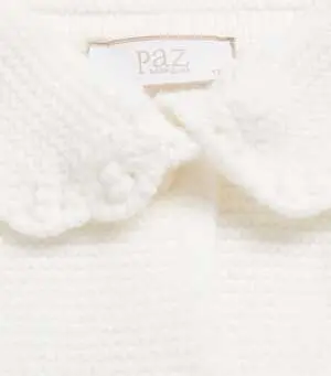 PAZ RODRIGUEZ Knitted Coat With Peter Pan Collar