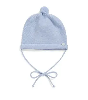 PAZ RODRIGUEZ Pom Pom Knit Beanie - Blue