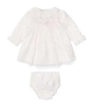 PAZ RODRIGUEZ Smocked Dress And Bloomers Set