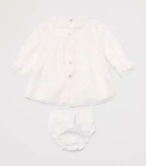 PAZ RODRIGUEZ Smocked Dress And Bloomers Set