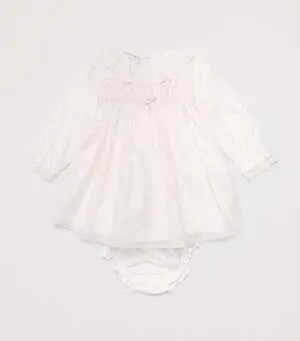 PAZ RODRIGUEZ Smocked Dress And Bloomers Set