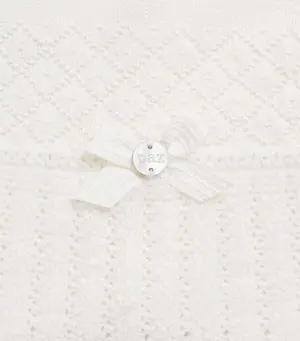 PAZ RODRIGUEZ Cotton Lace-trim Sweater With Bow Detail